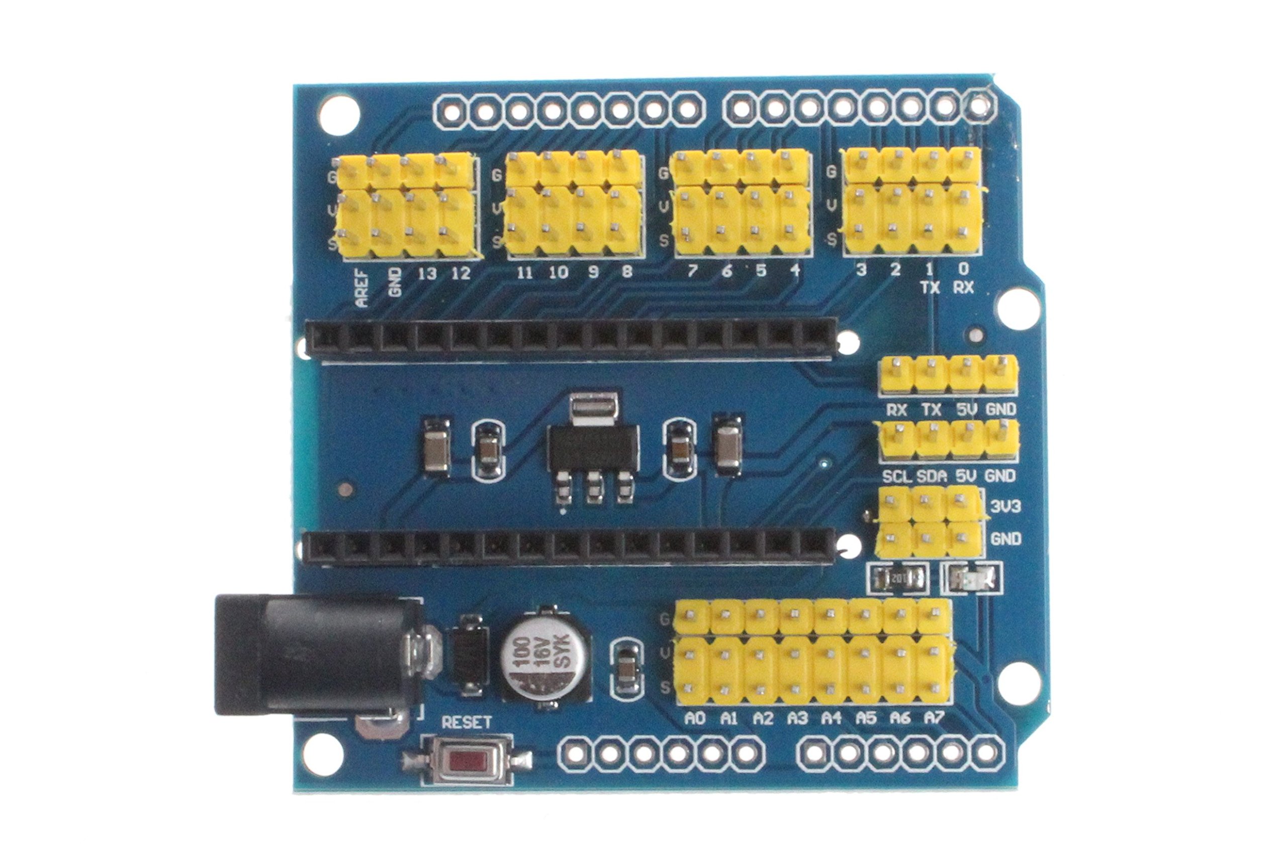 NOYITO Nano I O Expansion Sensor Shield Module for UNO R3 Nano V3.0 (Pack of 2)