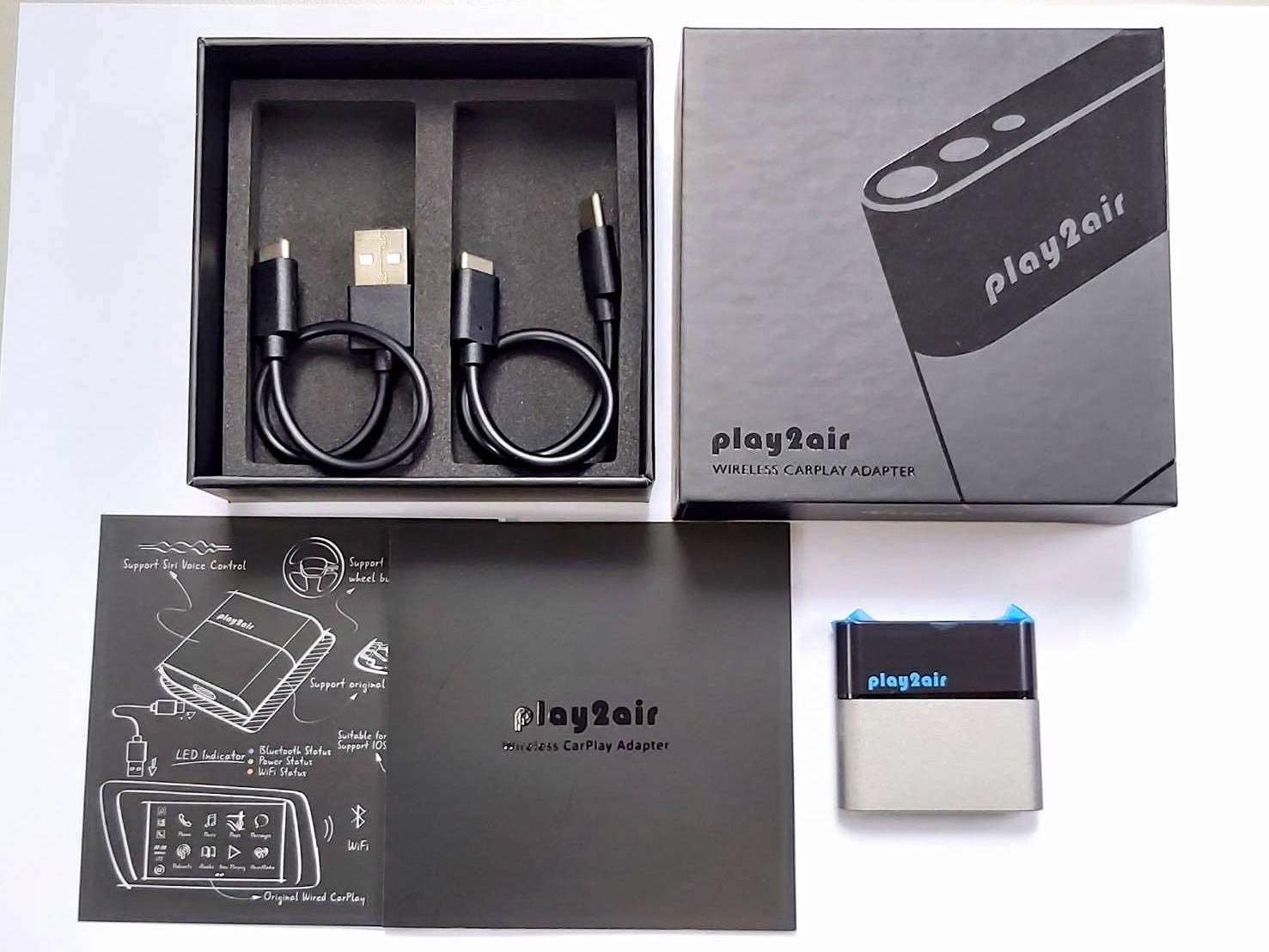 Smart World Company ViseeO Play2Air Small Wireless Carplay iPhone Adapter kit dongle with USB Type-C Plug Included