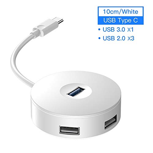 SHYPT USB HUB USB 3.0 USB 2.0 USB C HUB HUB 4 Port Computer Accessories USB Adapter (Color : Black)