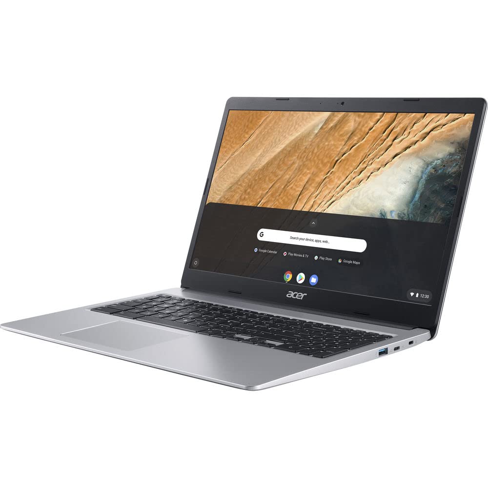 Acer Chromebook 315 Laptop Computer 15.6” HD Display Intel Celeron N4020 Processor(Up to 2.6GHz) 4GB RAM 32GB eMMC+128GB Card, Protective Sleeve, HD Webcam,WiFi,12+ Hours Battery,Chrome OS|TGCD bundle