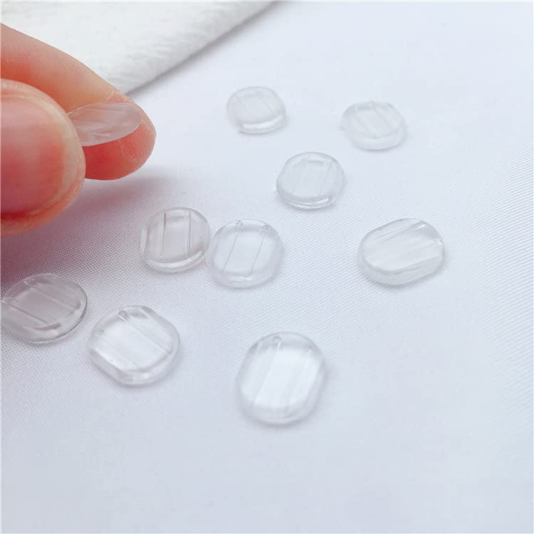 24 Clear Comfort Earring Pads Clear Silicone Comfort Earring Cushions for Clips on Earrings
