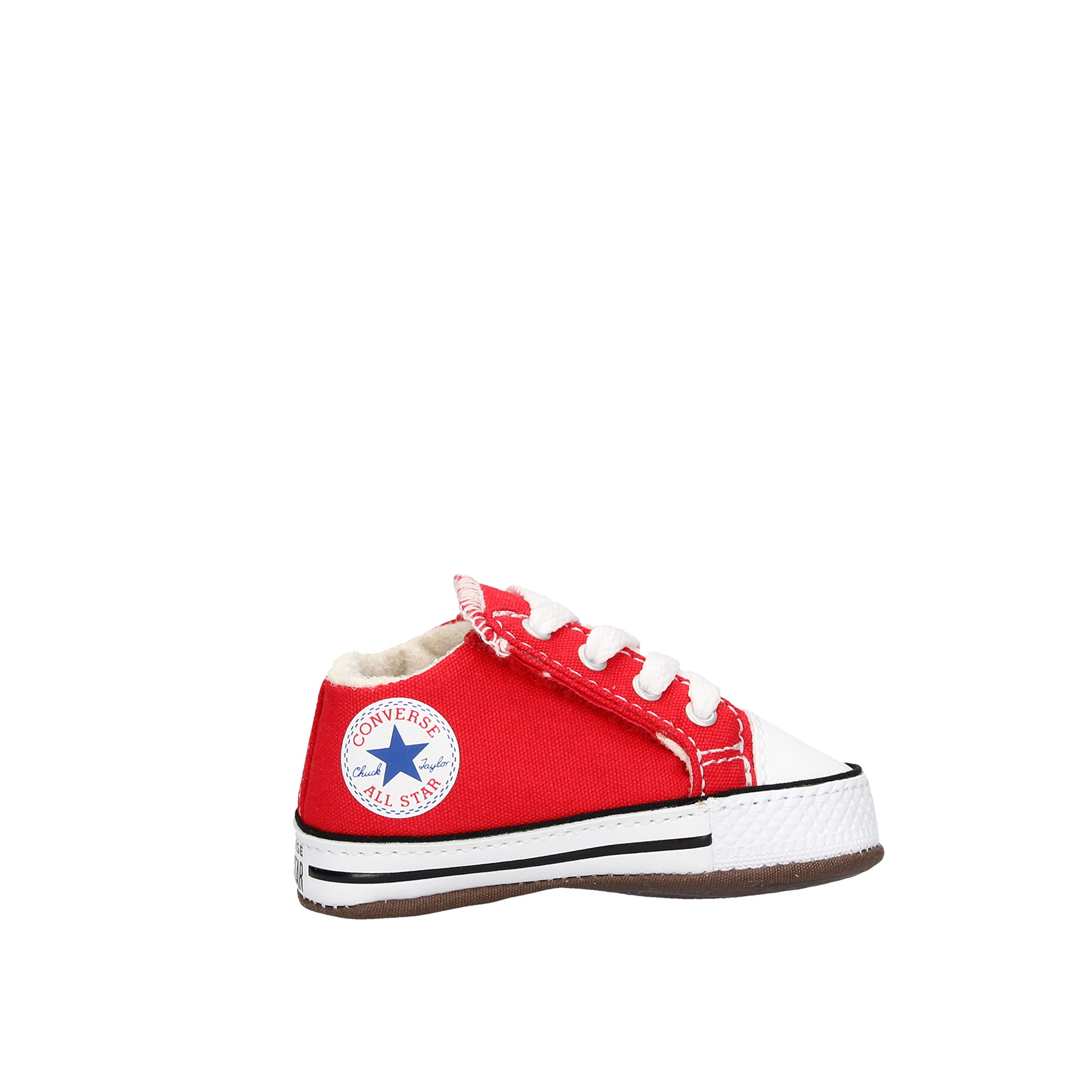 Converse Unisex-Baby Chuck Taylor All Star Cribster Easy Slip-on Sneaker, University Red/Natural Ivory, 2 M US Infant