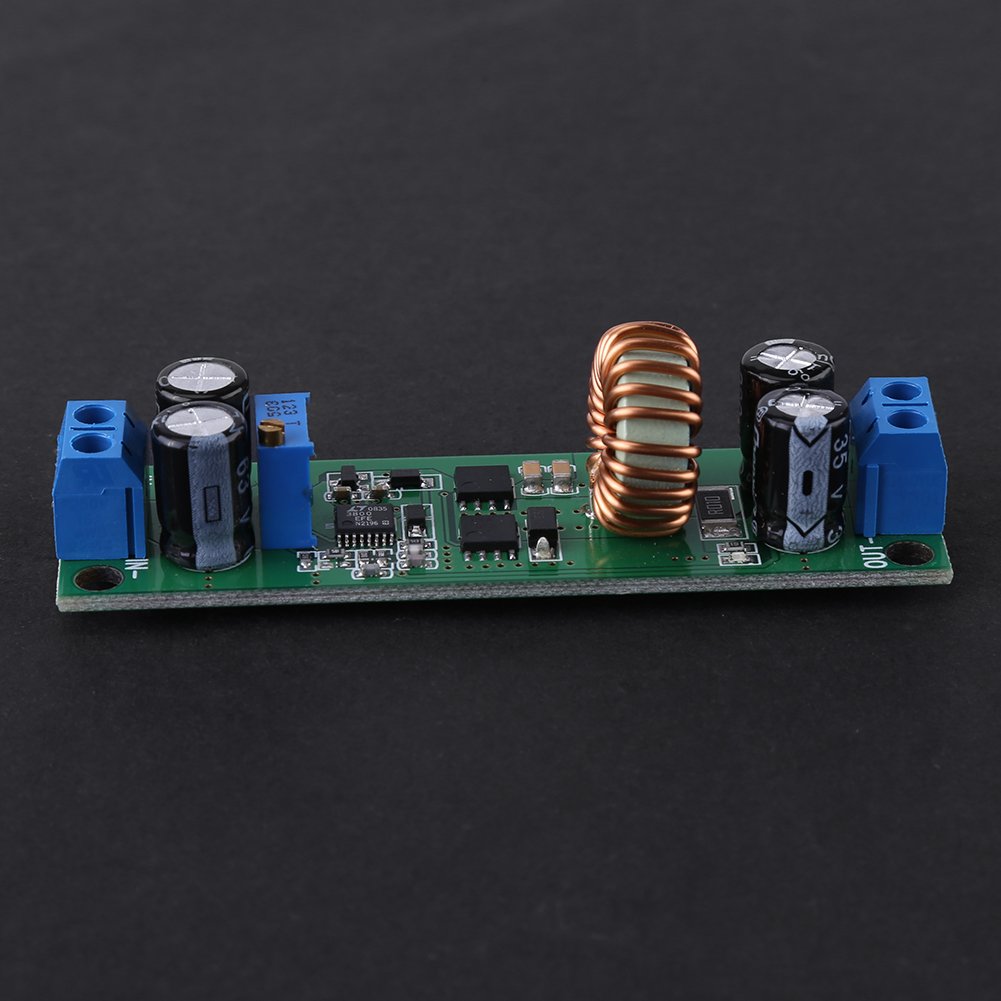 Converter Module, DC-DC Buck Step Down Converter Adjustable Power Source Module 6.5V-60V to 1.25-30V 10A for Lithium or Lead-Acid Battery
