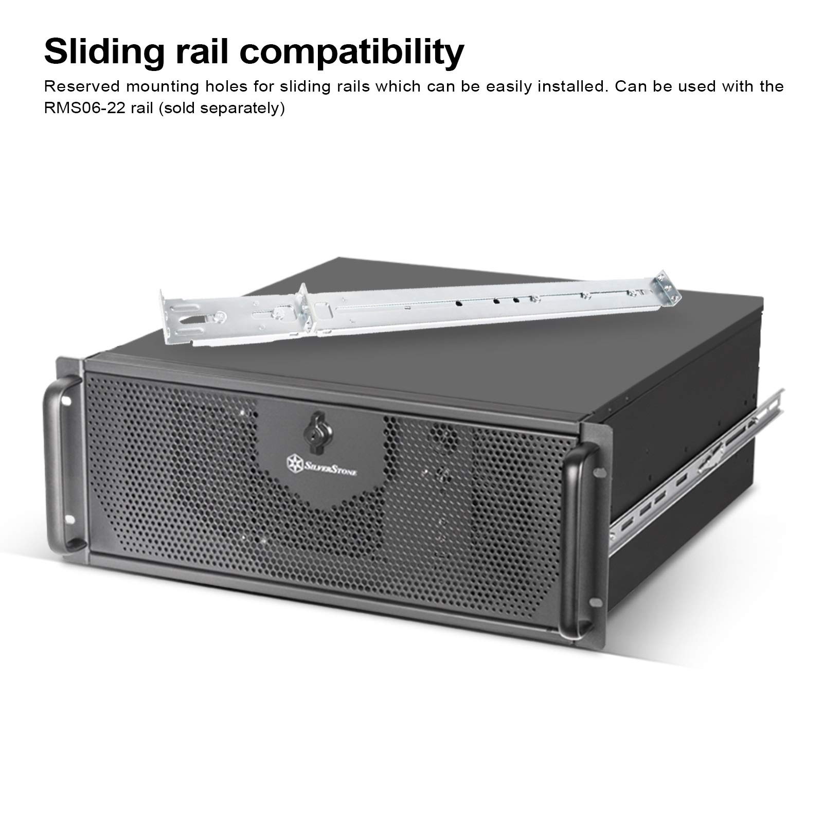 Silverstone RM42-502 4U rackmount Server Chassis with Liquid Cooling Compatibility, SST-RM42-502
