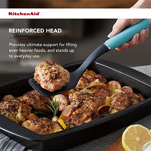 KitchenAid Gourmet Nylon Short Turner, One Size, Matte Aqua Sky