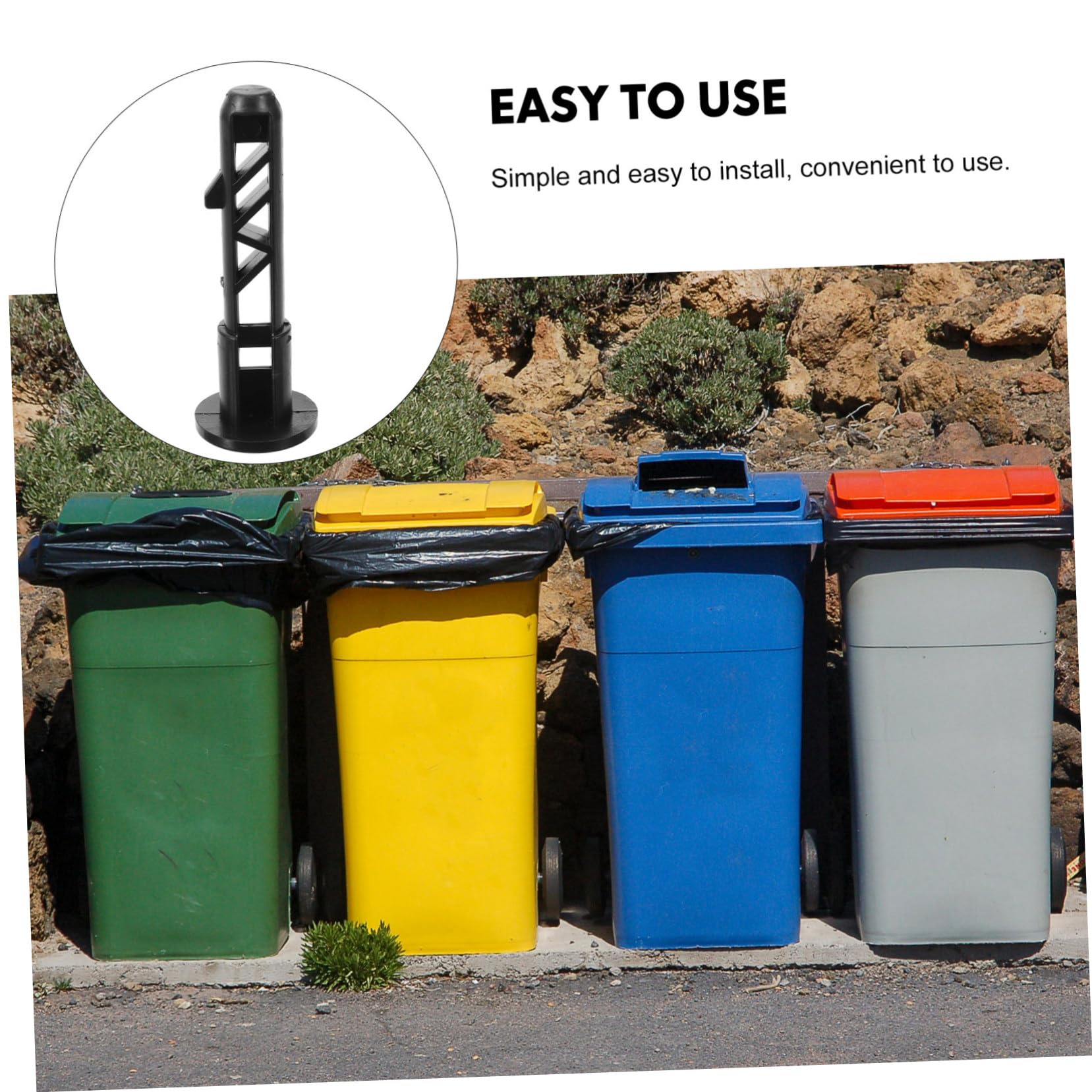 4pcs Trash Can Latch Trash Bin Locking Lid Latch Lid Pin Garbage Can Lock Wheeled Trash Can Pin Trash Can Accessories Trash Can Lock Trash Bin Latch Trash Can Lid Locking