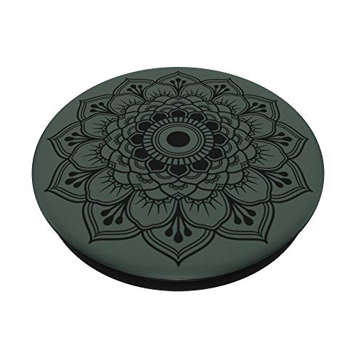 Dark Forest Pro-Max Midnight-Green Mandala Alpine Green PopSockets Swappable PopGrip