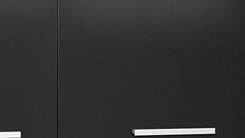 Black Coal Harbor Wall Mounted Hutch, 12.5"D x 47.25"W x 13"H, Black