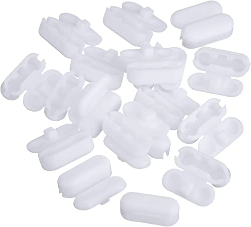 20 Pack Replacement Vertical Roman Roller Blind Ball Chain Cord Connector Clips (Plastic A)