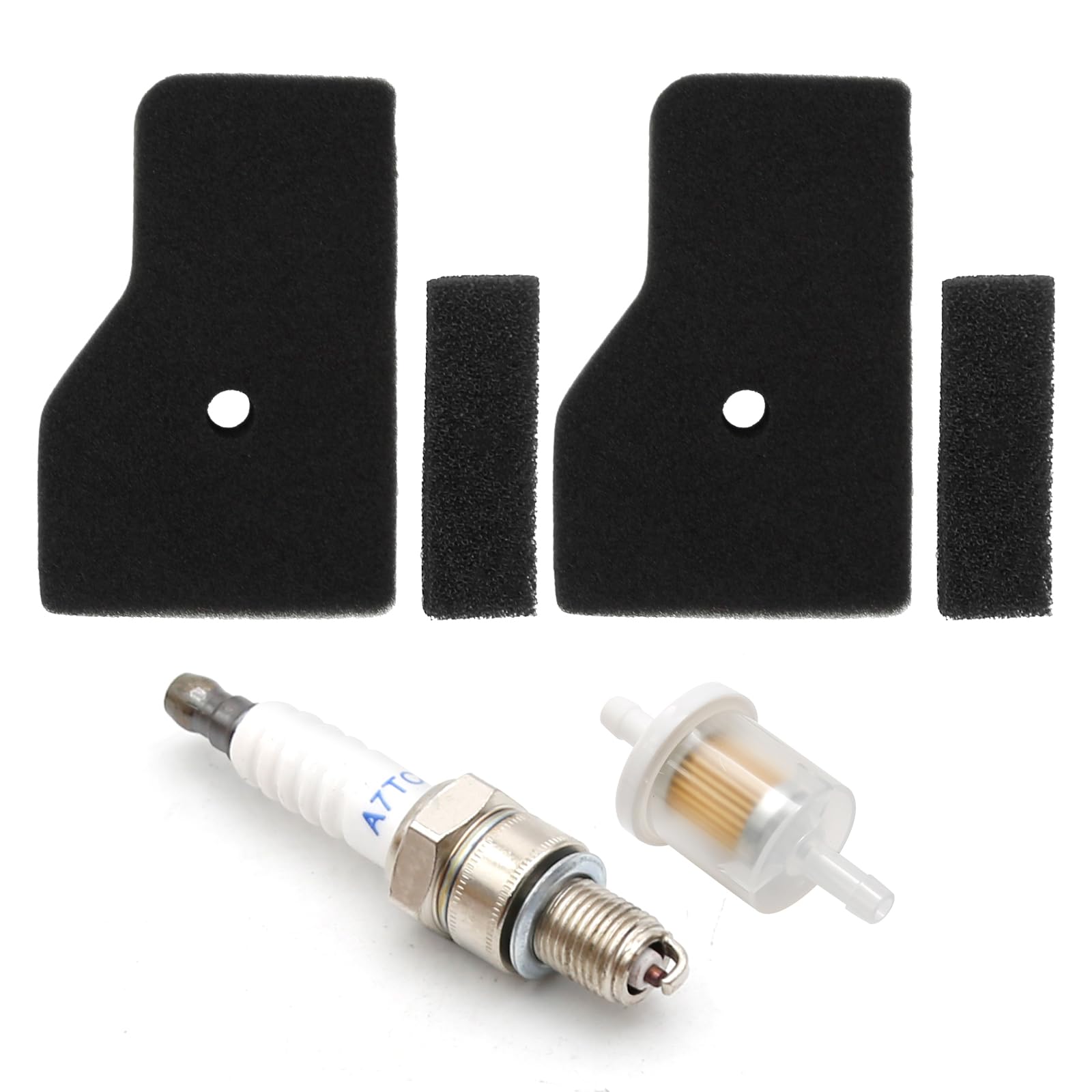 17211-Z07-000 17218-Z07-000 Outer Air Filter Kit for Hon-da EU2000 EU2000i EU2000iT1 & EU2000iK1 EB2000 EB2000i EB2000iT1 Generator, Spark plug Replace#98056-55777