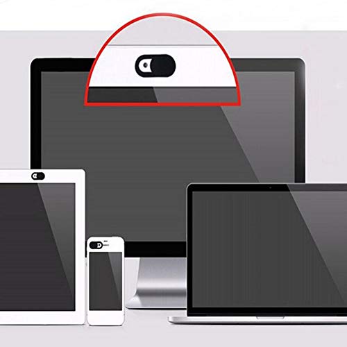 HOVTOIL 6Pcs Webcam Cover Ultra-Thin Webcam Covers Web Camera Sticker Cover Cap Compatible with Laptop MacBook Easy to Use Black