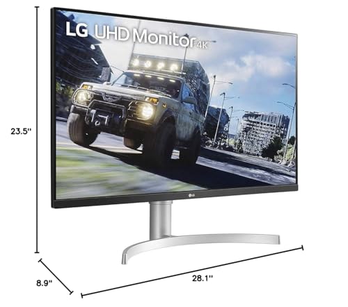 LG 32UN550-W 32 inch UHD 3840x2160 VA HDR10 AMD FreeSync Monitor 2 Pack
