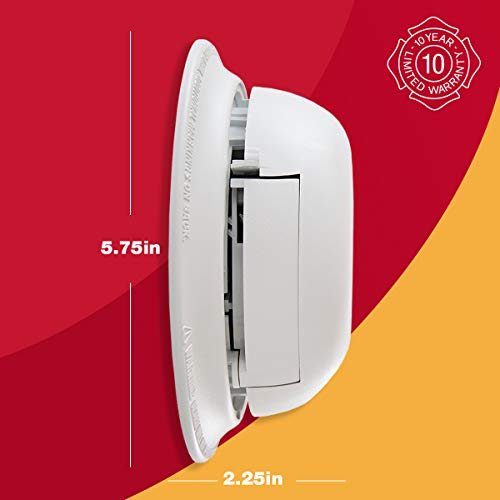 FIRST ALERT BRK 9120LBL Hardwired Smoke Detector with Adapter Plugs for Easy Replacement , White