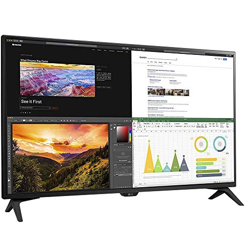 LG 43 inch 4K UHD 3840x2160 IPS USB-C HDR 10 Monitor Bundle with Deco Gear HDMI Cable 2 Pack + Gamer Surface Mousepad + Screen Cloth