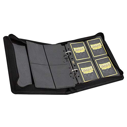 Arcane Tinmen Dragon Shield Card Binder – Card Codex Zipster Binder: Small Black - Trading Cards – Card Games - Compatible with Pokemon Yugioh Magic the Gathering MTG TCG OCG & Hockey Cards