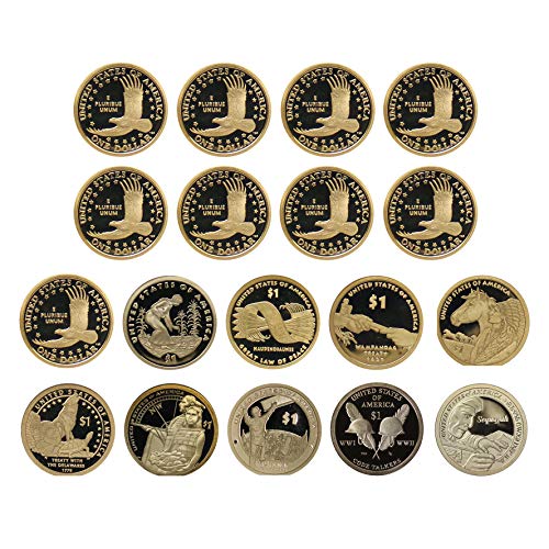 2000 S -2017 Native American Sacagawea Proof Dollar Run 18 Coin Set Gen Deep Cameo