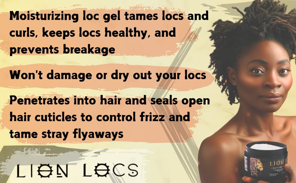 Lion Locs Hair Locking Dreads Moisturizer for Dreadlocks, Locks, Microlocs, Interlocks, Braidlocks, Braids, Fauxlocs, Twistlocks, or Sisterlocks (8oz) (Firm)