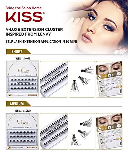 Kiss Vluxe Extension Mermaid Short Individual Lashes (1 PACK)