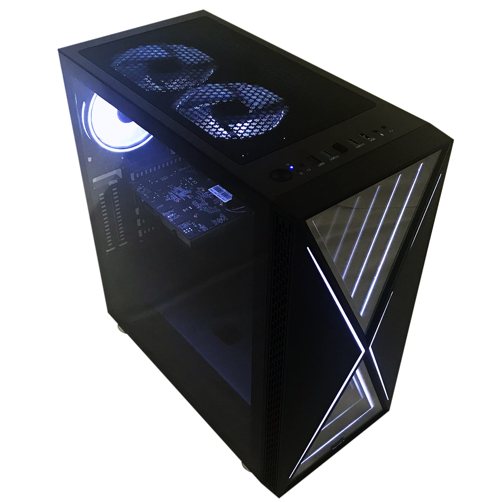 Alarco Gaming PC Desktop Computer Intel i7 3.40GHz,16GB Ram,1TB Hard Drive,Windows 10 pro,WiFi Ready,Video Card Nvidia GTX 750 4GB, 3 RGB Fans with Remote