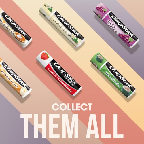 ChapStick Bulk Classic Strawberry Lip Balm, 24-Count – Tinted Lip Moisturizer, Juicy & Sweet, 0.15 Oz Ea