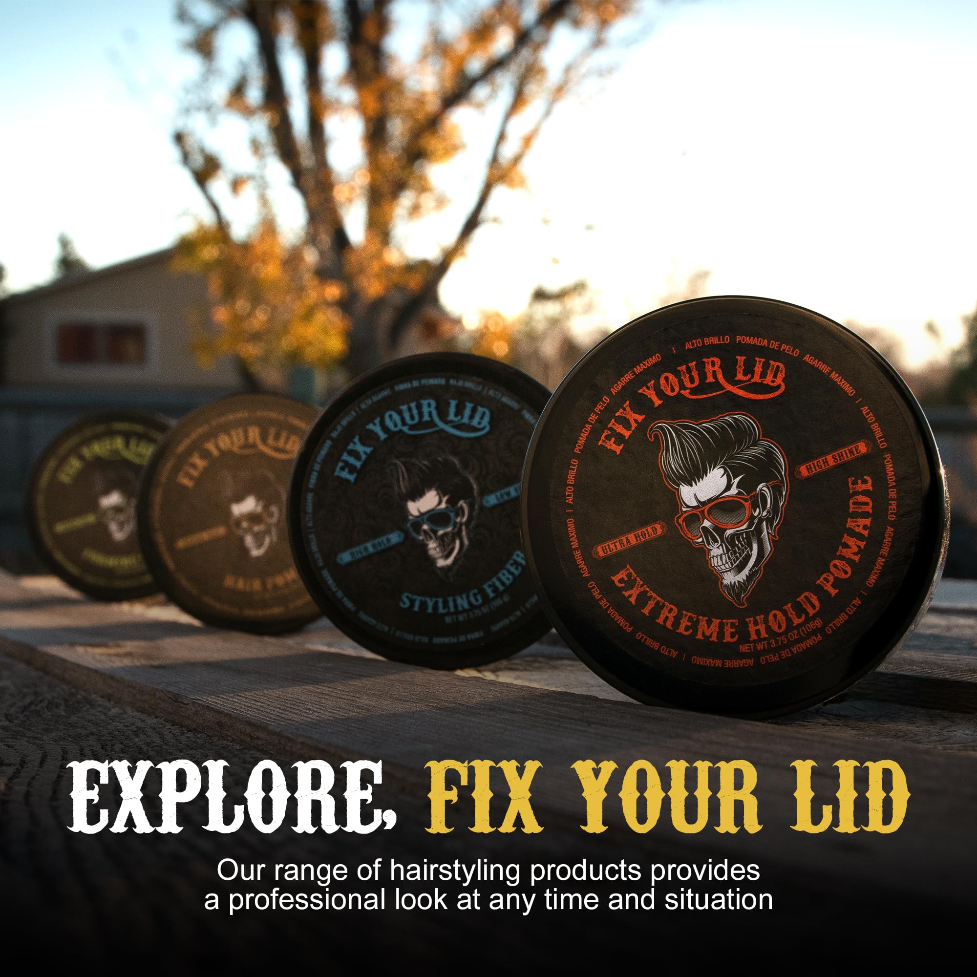 Fix Your Lid Hair Pomade for Men - Water Based Pomade with Medium Hold and High Shine - Match all Mens Hair Types & Styles - Easy To Wash Out - 3.75 Oz