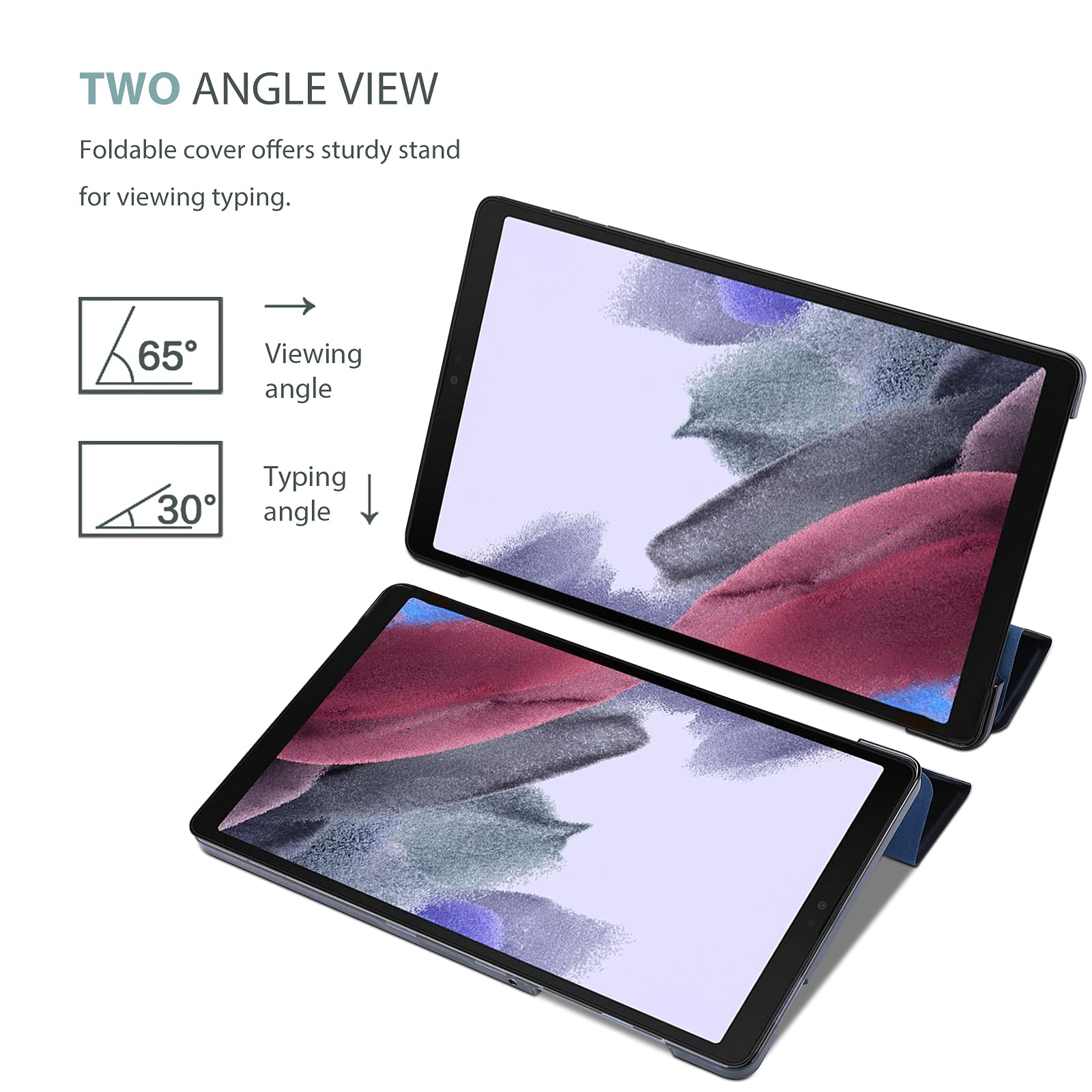 ProCase Cover for Samsung Galaxy Tab A7 Lite 8.7 Inch 2021 Tablet Model SM-T220/T225/T227,Slim Stand Hard Back Shell Protective Case for Galaxy Tab A7 Lite 8.7" -Navy