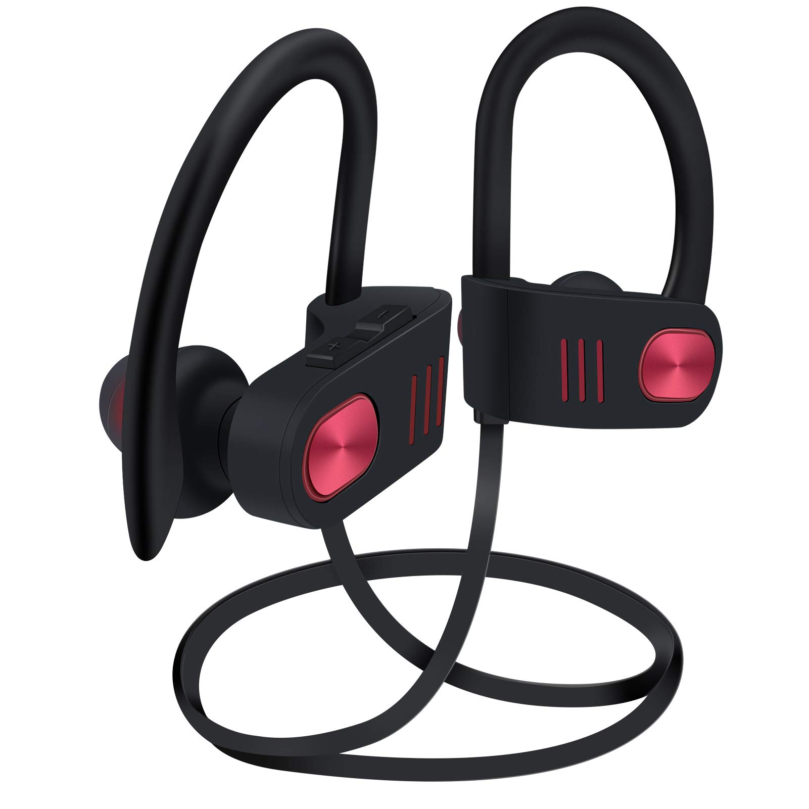 HOOTEK Bluetooth Earphones, V5.0 IPX7 Waterproof Earbuds Wireless Sport Headphones, Bass HD Stereo Sweatproof Earbuds, CVC8.0 Noise Cancelling Headset for Workout, Running, Gym, 8Hrs Up Play time