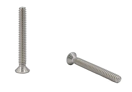 FixtureDisplays® 6-32 X 1-1/8" Stainless Flat Head Machine Screws, Full Thread, Phillips Drive, Stainless Steel 18-8, Machine Thread 314899-NPF