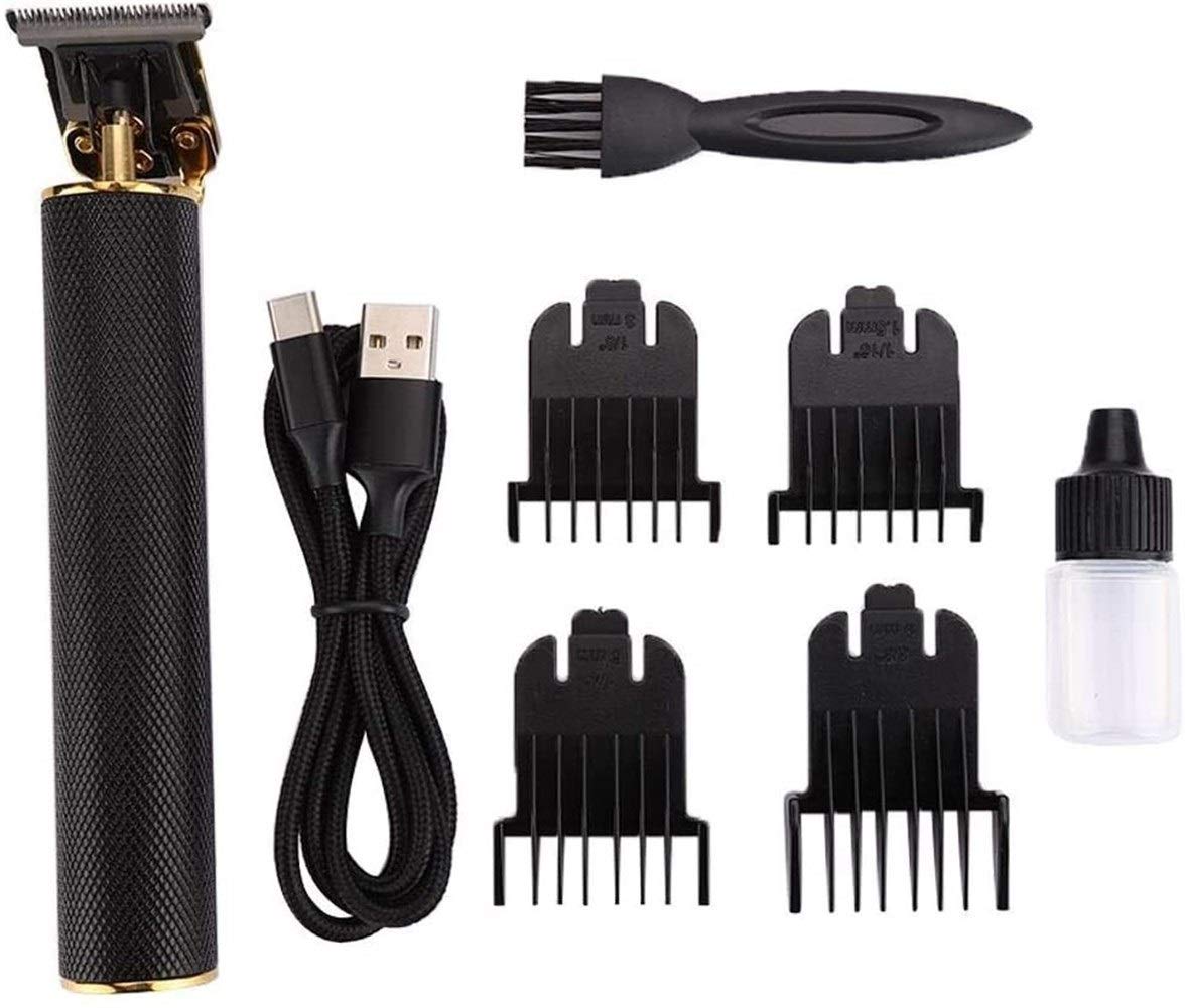 HJJWL Hair Cutting Tool, Professional Self-Service Hair Clippers Detail Trimmer Electric Haircut Kit for Quick Cut for Men Carving Trimming Push White Electric Push