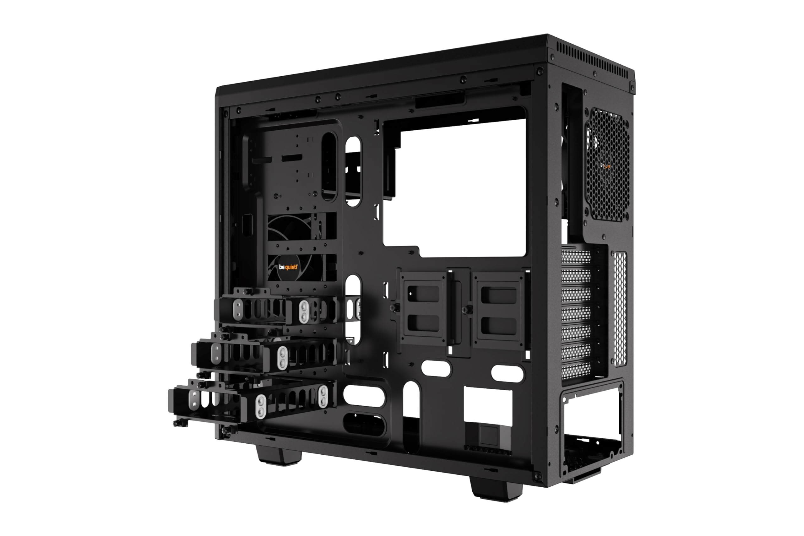 be quiet! Pure Base 600 | ATX Midi Tower PC Case| 2 Pre-Installed Pure Wings 2 Fans | Silver | BG022