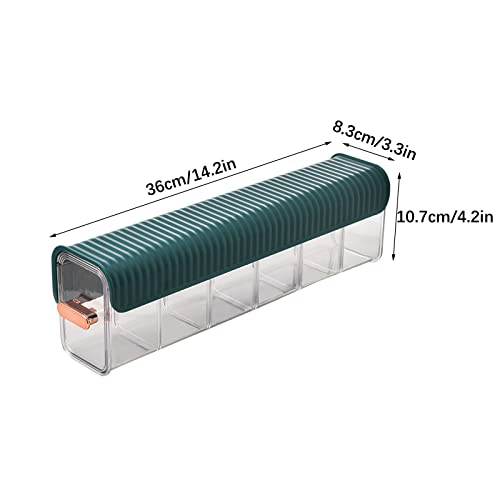 6 Cell Wall Mount Sock Underwear Organizer Dividers Hanging Clear Drawer and Closet Storage Boxes Switchable Closet Sock Organizers for Clothes Socks Lingerie Underwear Ties(#2)