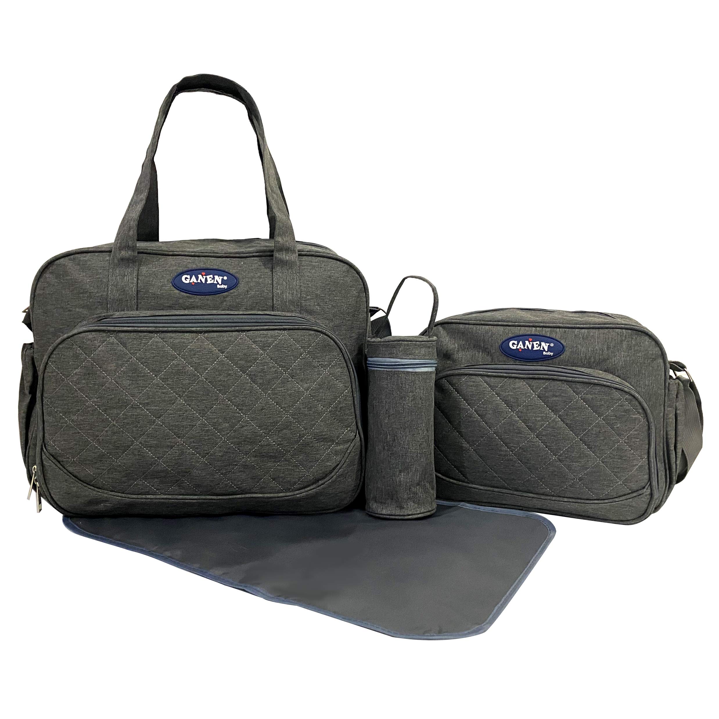 Diaper Bag Maternity Mother Baby Bags Multifunction Travel Pack Large Capacity (Gray)