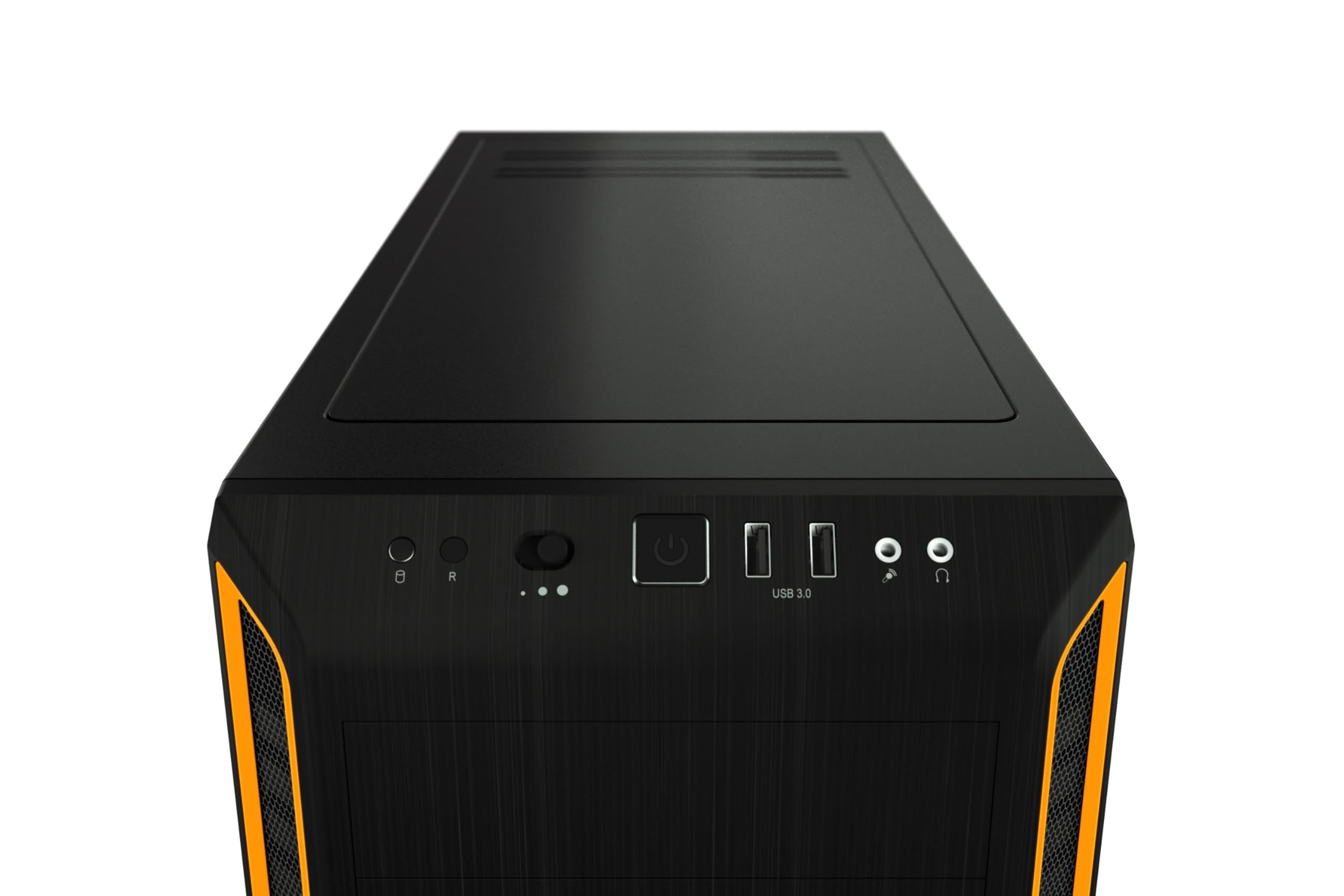 be quiet! Pure Base 600 | ATX Midi Tower PC Case | 2 Pre-Installed Fans | Tempered Glass Window | Orange | BGW20