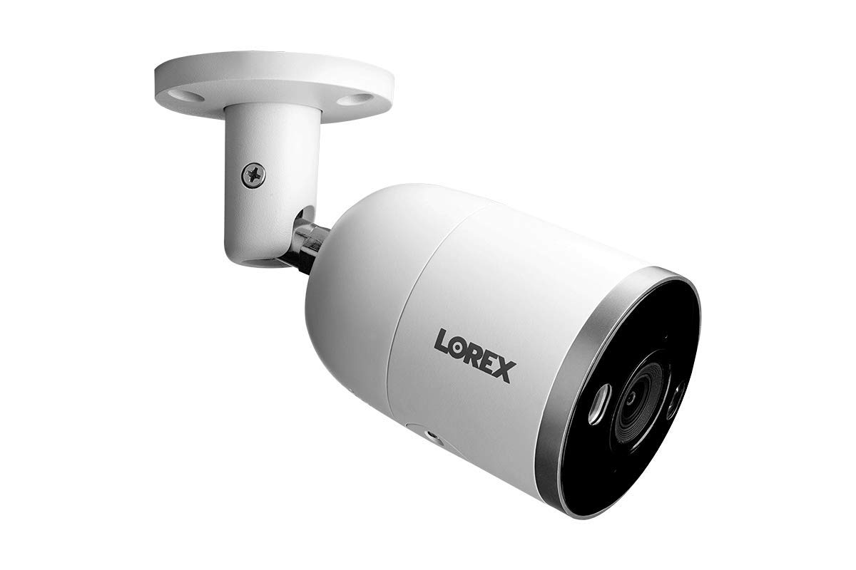 Lorex 4K Security Camera System, Fusion 8-Channel 3TB NVR with 4 Ultra HD IP Wired POE Metal Security Cameras with Smart Deterrence, Motion Detection Video Surveillance