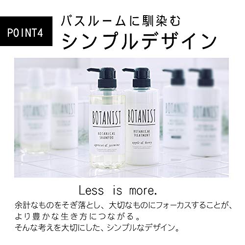 BOTANIST Botanical Shampoo [Moist] Net wt. 490mL/ 16.6 fl oz.