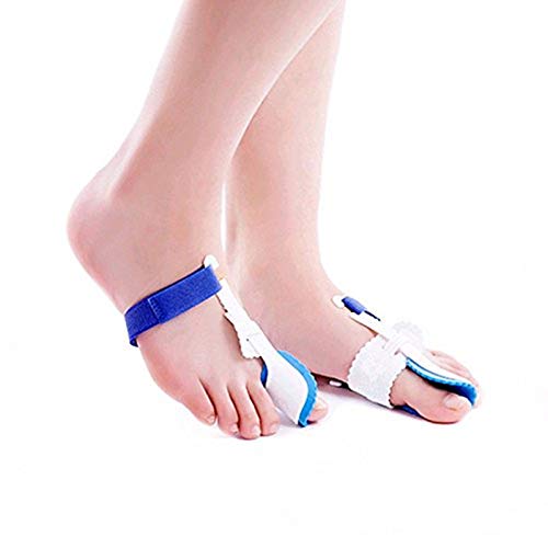 AnHua Valgus Bunion Corrector Orthotics Feet Bone Thumb Adjuster Correction Pedicure Sock Straightener Bunion Splint for Bunions For Crooked Toes Alignment Pain Relief (Style2:Blue white)