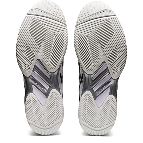 ASICS Men's Solution Speed FlyteFoam 2 Tennis Shoes, 10.5, White/Black