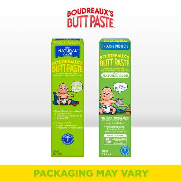 Boudreaux's All Natural Butt Paste 4 oz (Pack of 2)