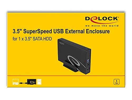 Delock External Enclosure for 3.5 inch SATA HDD with SuperSpeed USB 10 Gbps