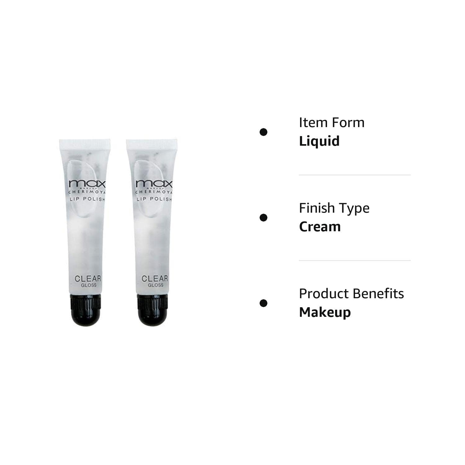 Cherimoya MAX Makeup Clear Lip Polish (2 Pieces)