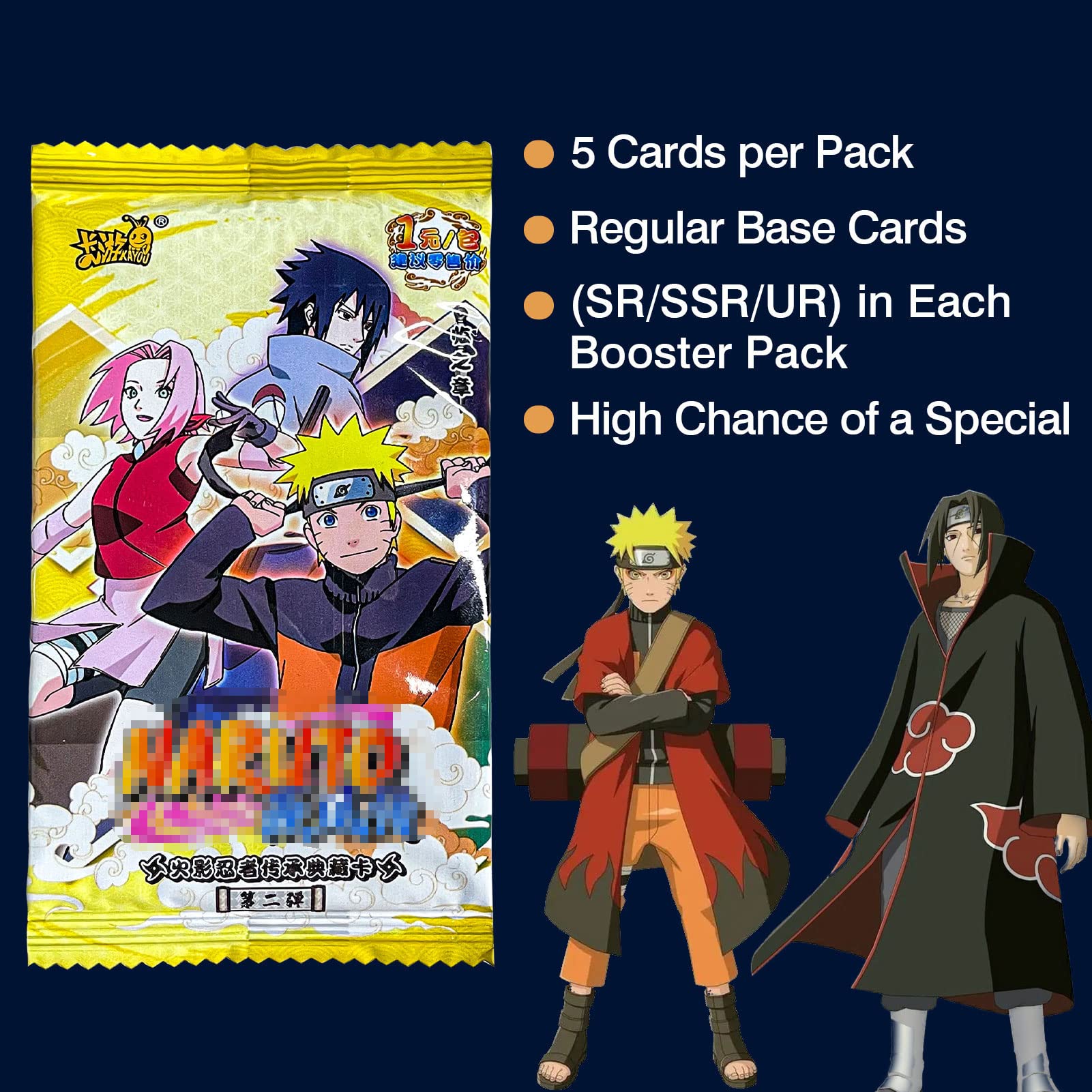 180 pcs Ninja Cards - Cards Booster Box Official Anime TCG CCG Collectable Playing/Trading Card Pack Packed in Individually customised Special Storage Box