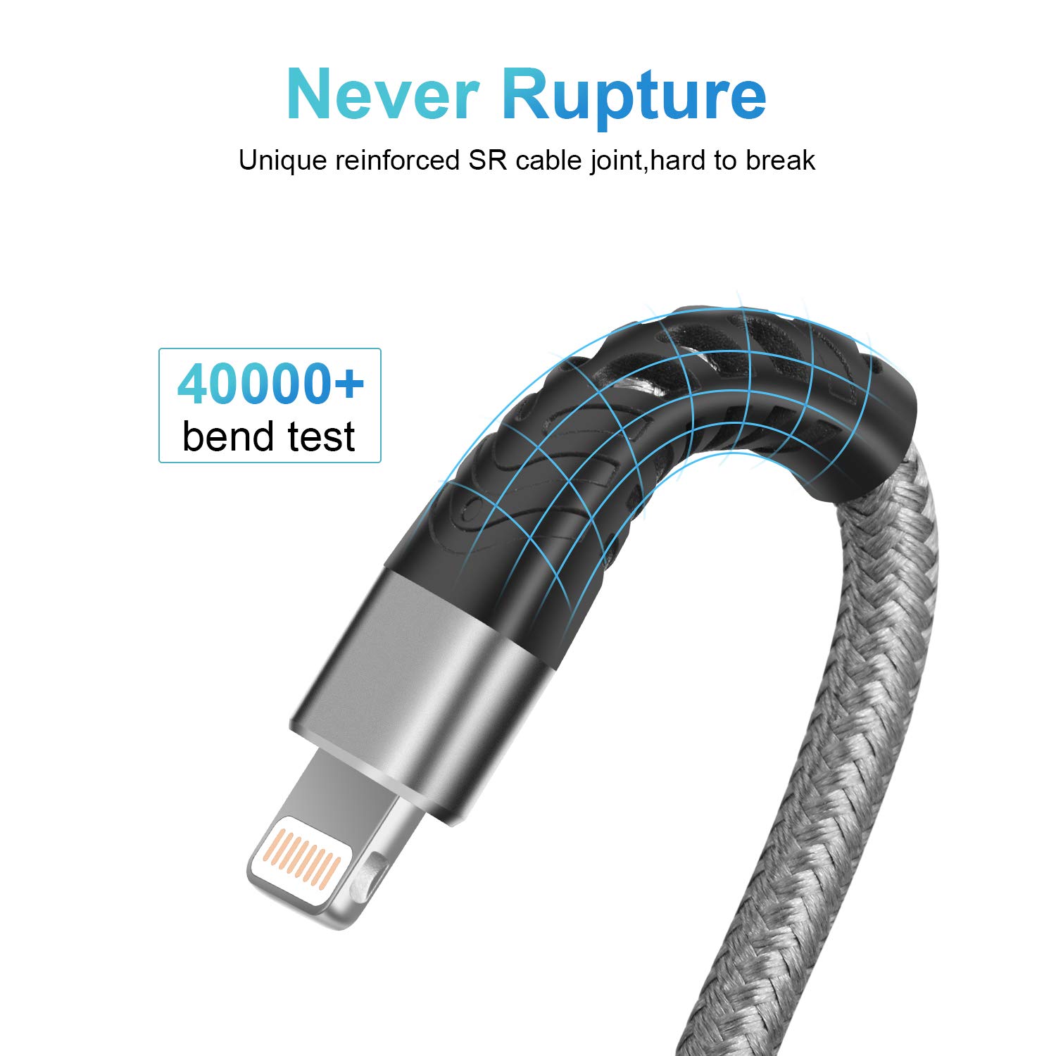 4Pack【Apple MFi Certified 】 iPhone Charger Cord, Lightning Cable 6 ft,iPhone Charger 6 ft, iPhone Charger Cable for iPhone 13/12/11/11Pro/11Max/ X/XS/XR/XS Max/8/7/6/5S/SE/iPad Mini,More