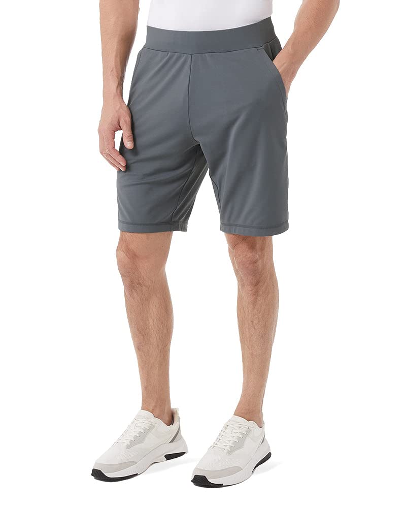 32 Degrees Cool Men's Active Stretch 10 Inch Short | Regular Fit | Active | Adjustable Drawstring | Unlined, Eclipse, Medium