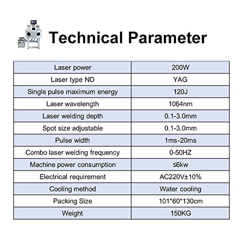 200W Jewelery Laser Welding Machine YAG Spot Welder