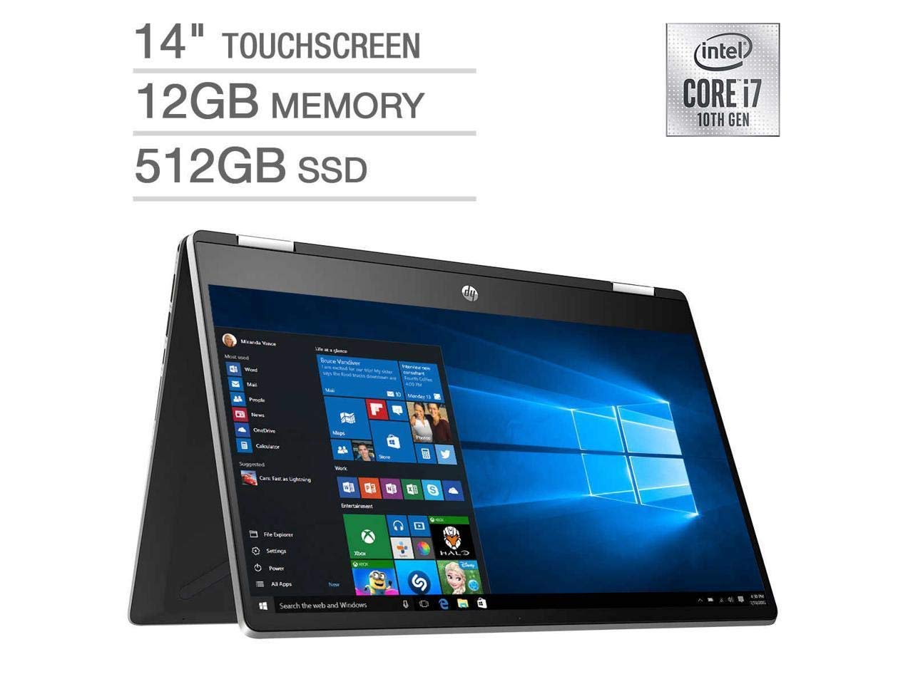 HP Pavilion x360 14-dh2075cl (Renewed)