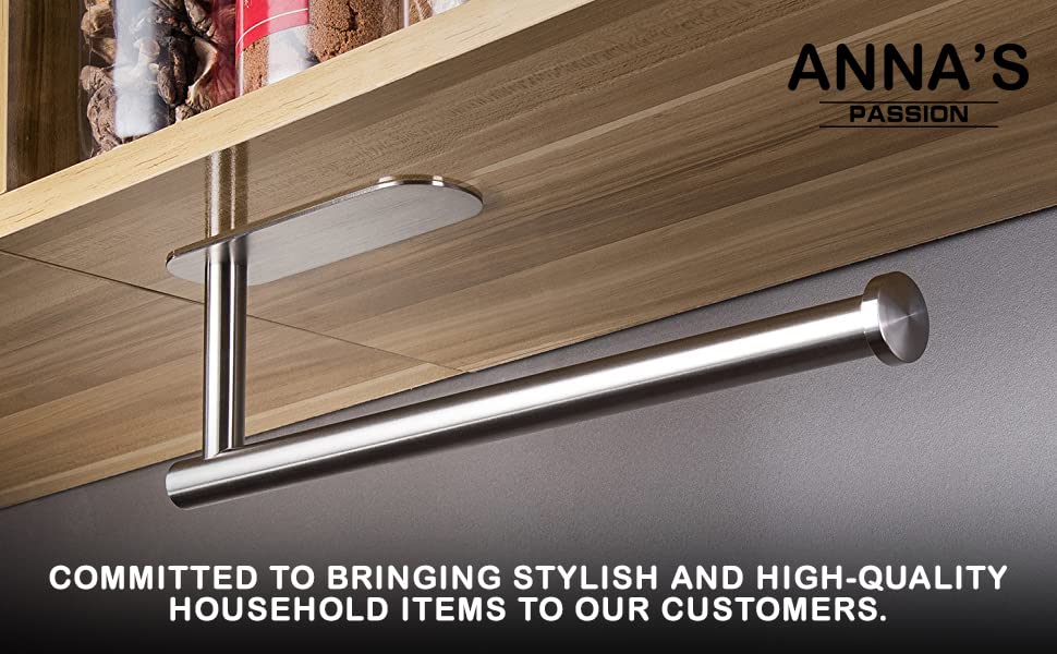 Anna's Passion Towel Holder for Bathroom Shower its Stainless Steel Towel Rack Towel and Paper Holder for Bathroom Kitchen Hand Towel Bar Towel Hanger for Bathroom Space Saving Wall Mount.