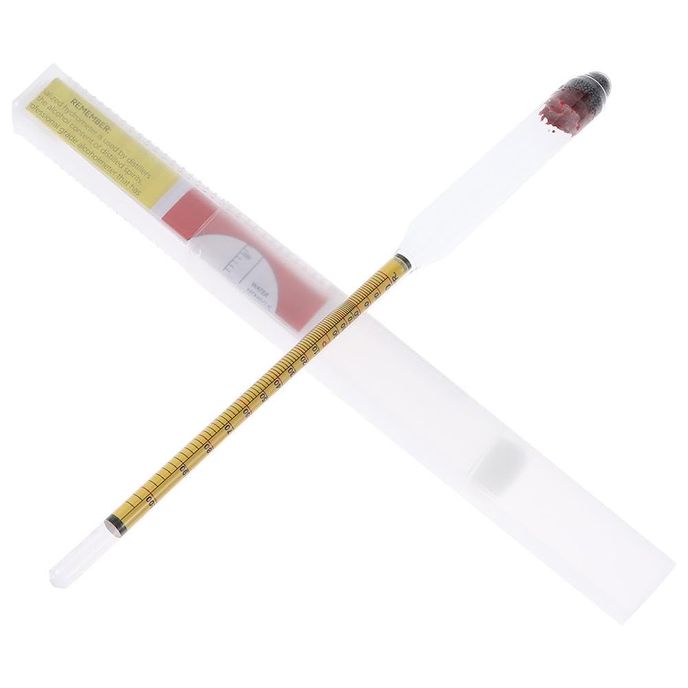 3 Pcs Hydrometer Alcohol,0-200 Alcohol Level Meter,l Digital Accurate Alcohol Proof Tester for High Alcohol Proof