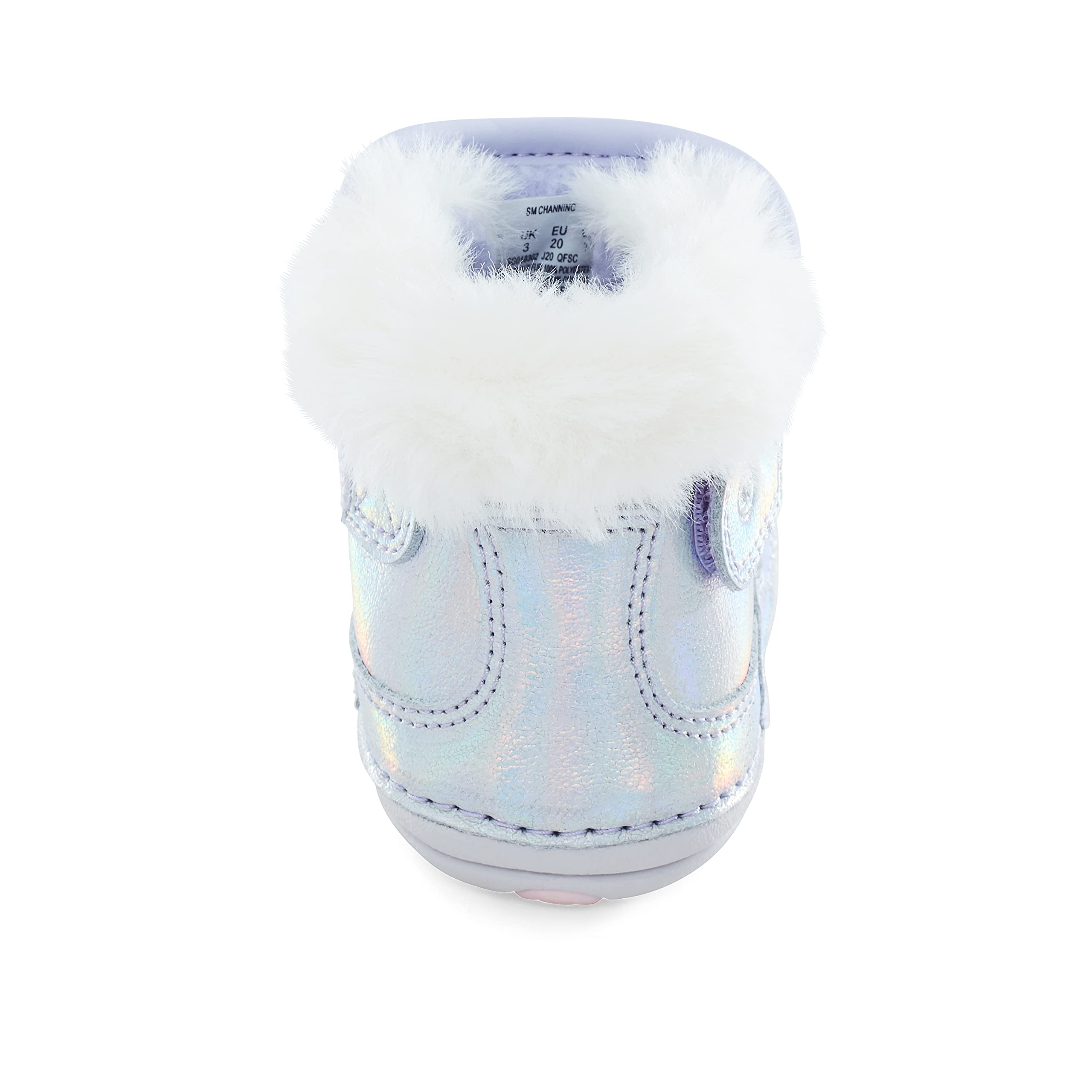 Stride Rite Baby Girls Soft Motion Channing First Walker Shoe, Iridescent, 3.5 Wide Infant