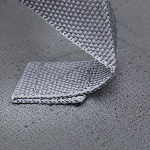 BESTOMZ Blanket Bag with Zipper and Handles Large Storage Bag for Comforters Clothes Grey 44x30x48cm (Zipper Color Random)