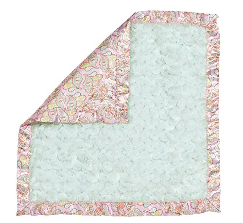Bearington Baby Small Swirly Security Blankie, 16" x 16"